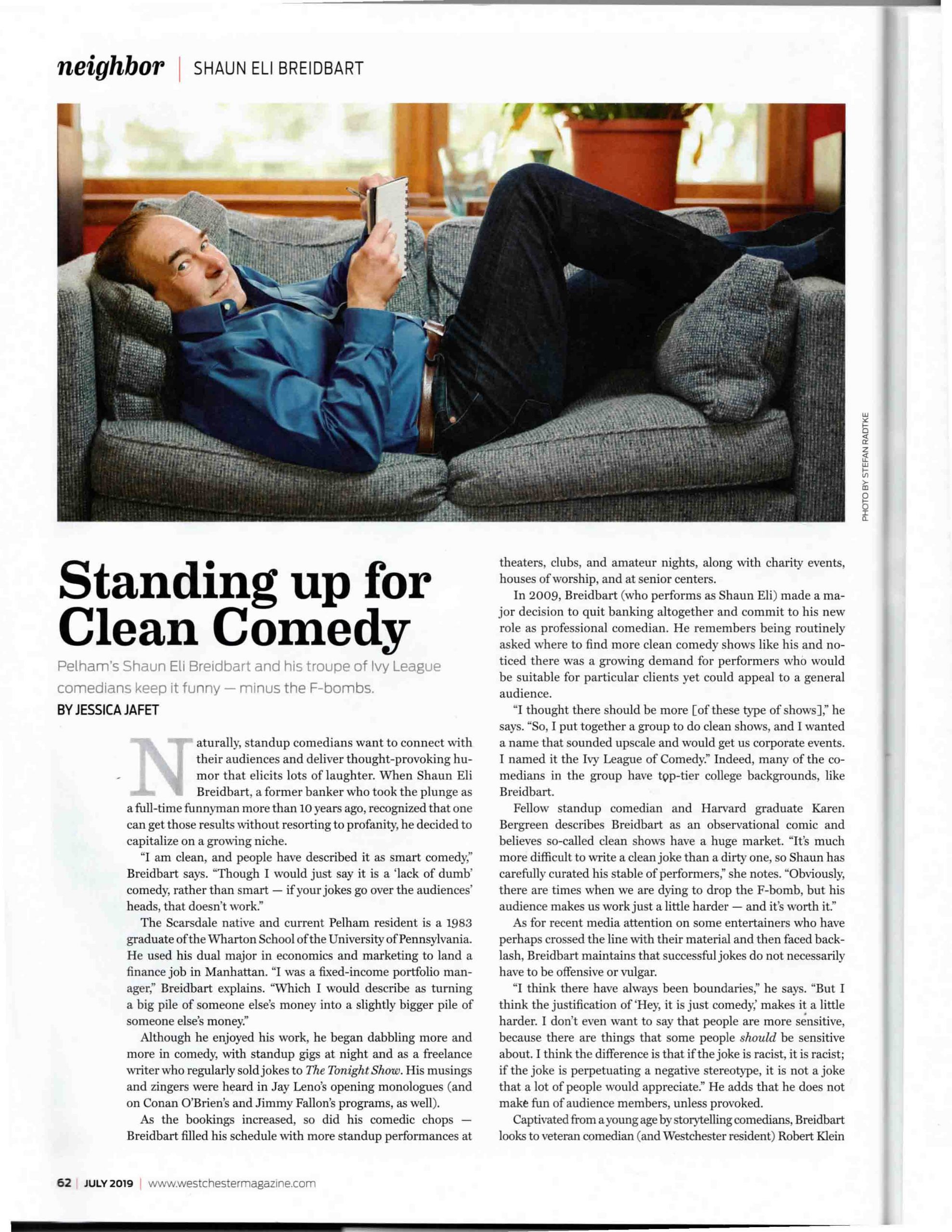 Press Coverage for The Ivy League of Comedy- Newspapers & Magazines